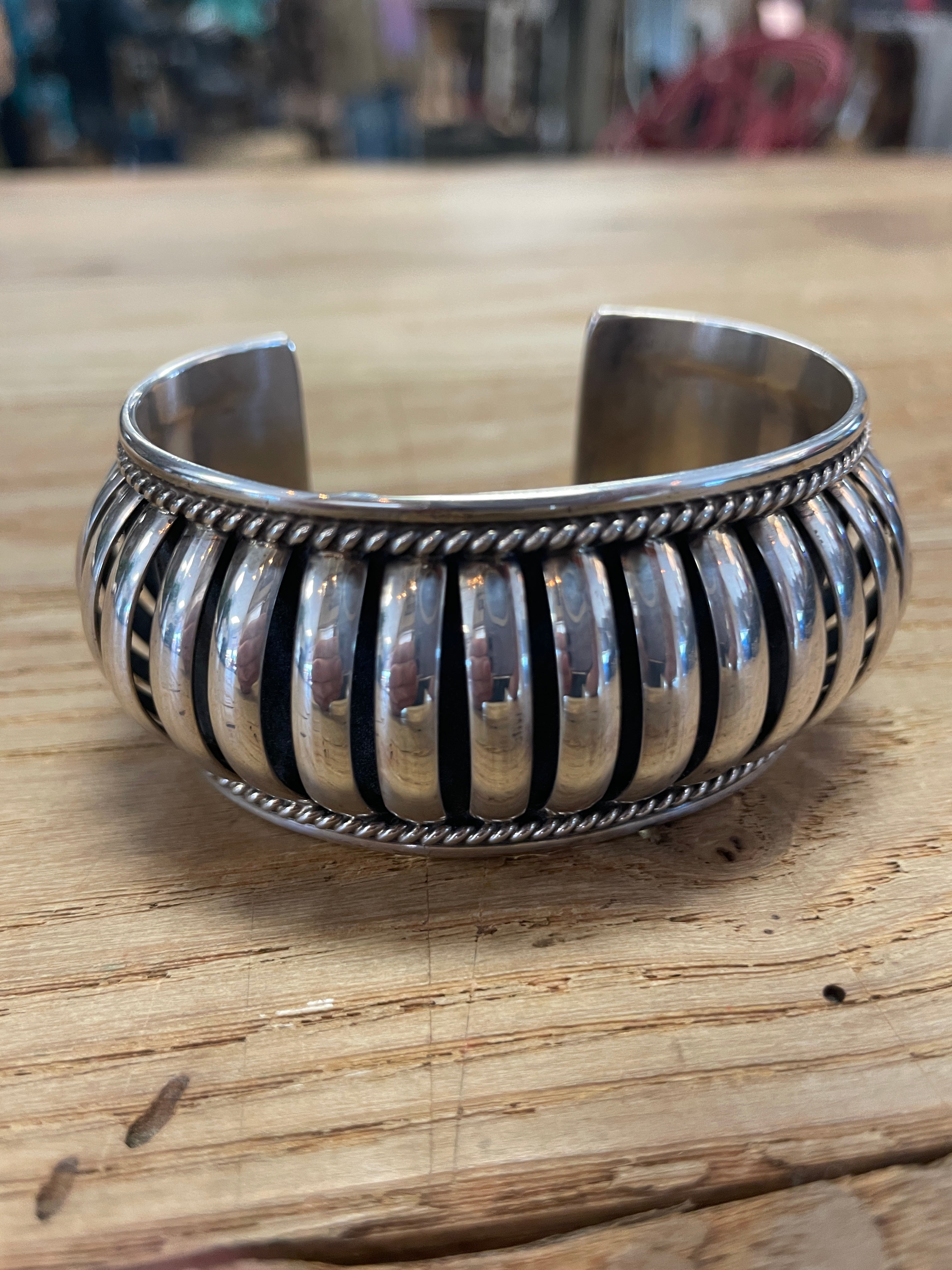 Silver Pearl Ranch - Sterling Silver Rail Cuff | Barnwood Living